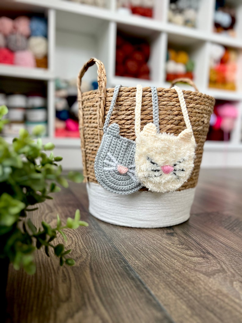 Crochet Cat Bag Pattern Cat Purse Crochet Pattern Toddler - Etsy