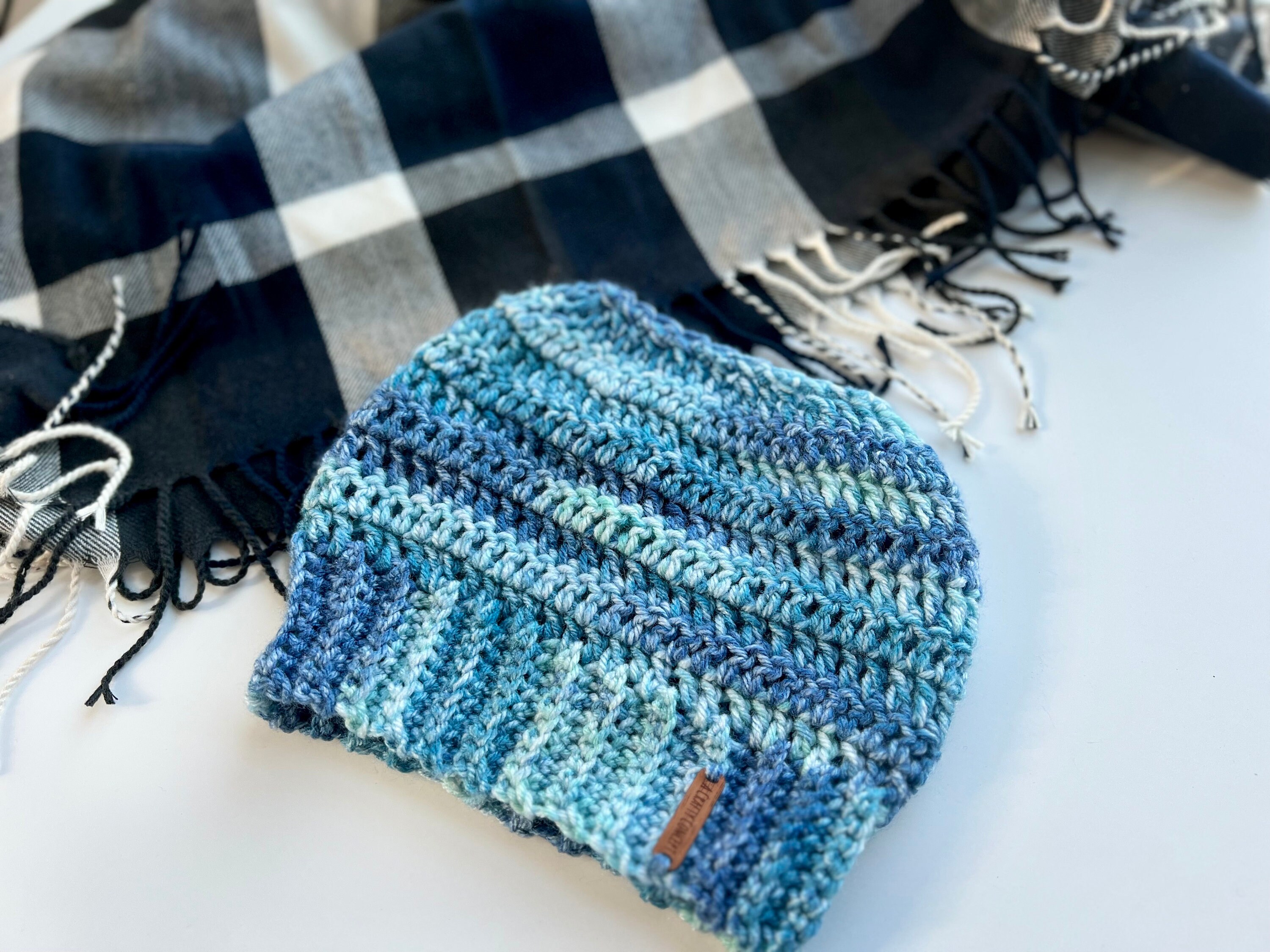 Linen Claire Bun Beanie