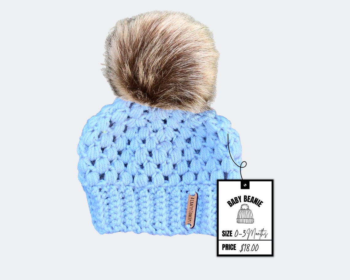 Printable Beanie Tags Packaging for Crochet Hats Printable - Etsy