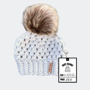 Printable Beanie Tags, Packaging for Crochet Hats, Printable Crochet ...