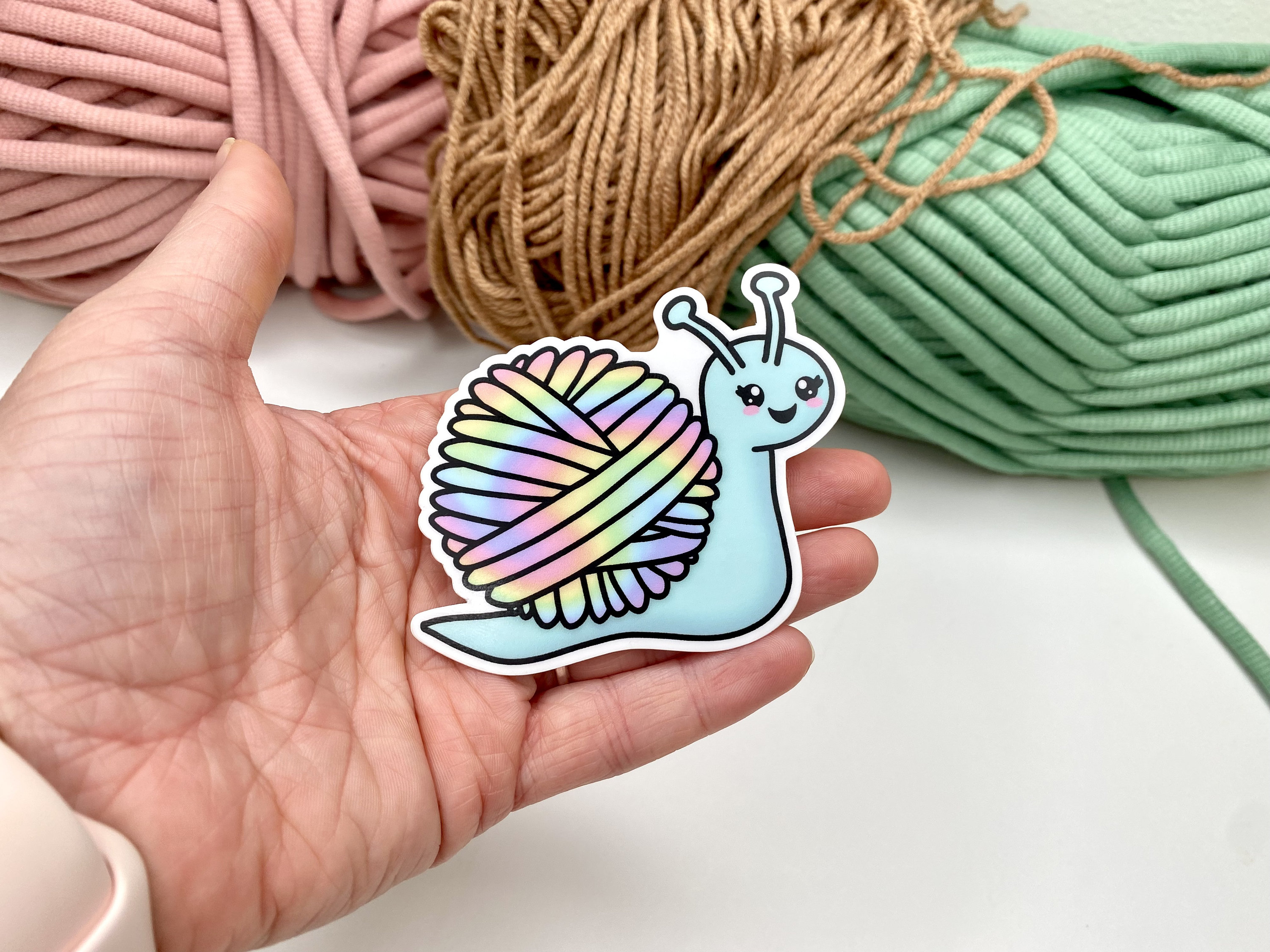 Yarn Snail Sticker, Yarn Lover Sticker, Maker Sticker, Stickers for ...
