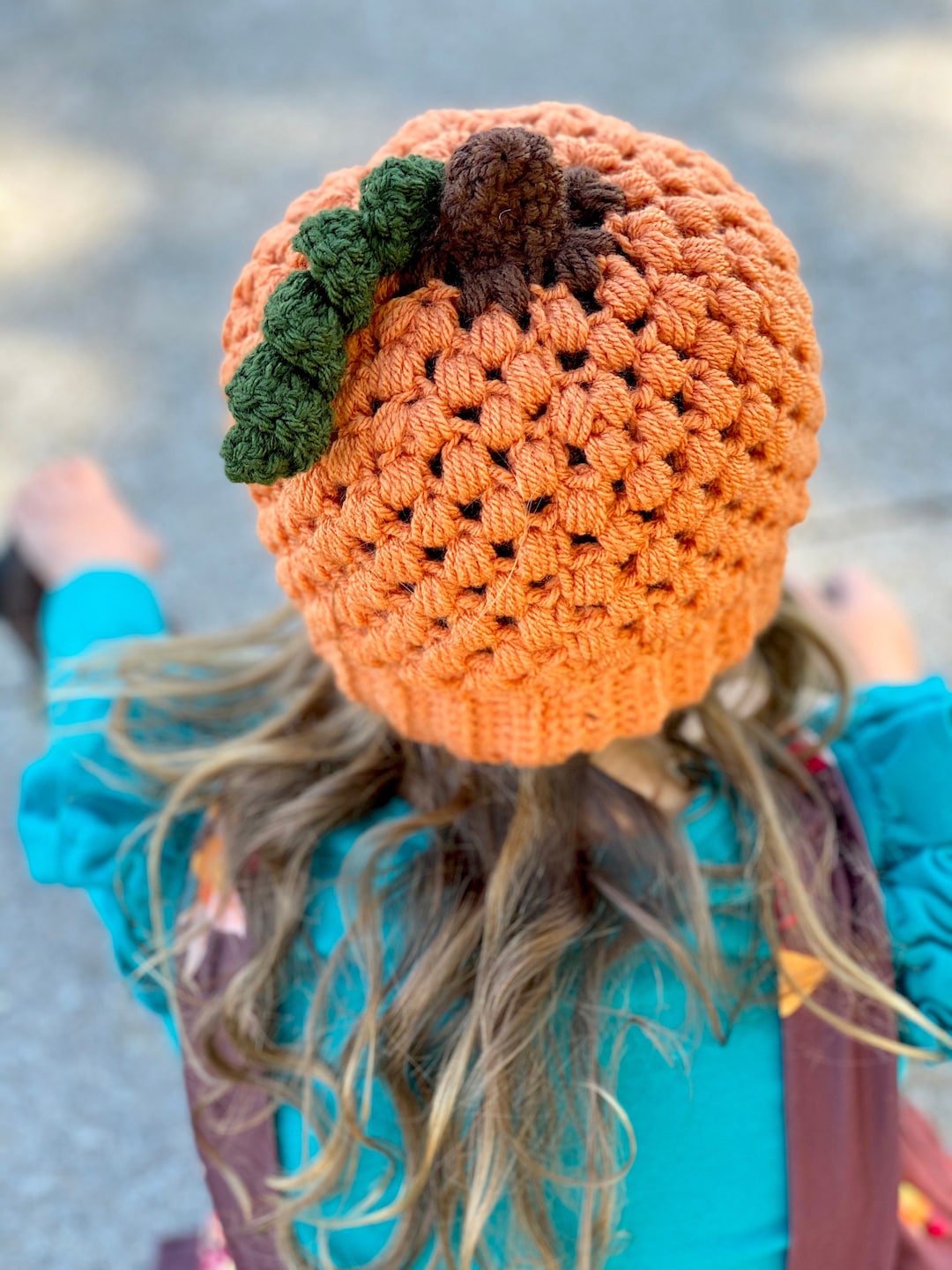 Crochet Pumpkin Hat Pattern, Crochet Halloween Hat, Baby Pumpkin Beanie ...