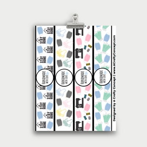 Mask Product Labels, Handmade With Love Tags, Mask Care Cards, Mask ...