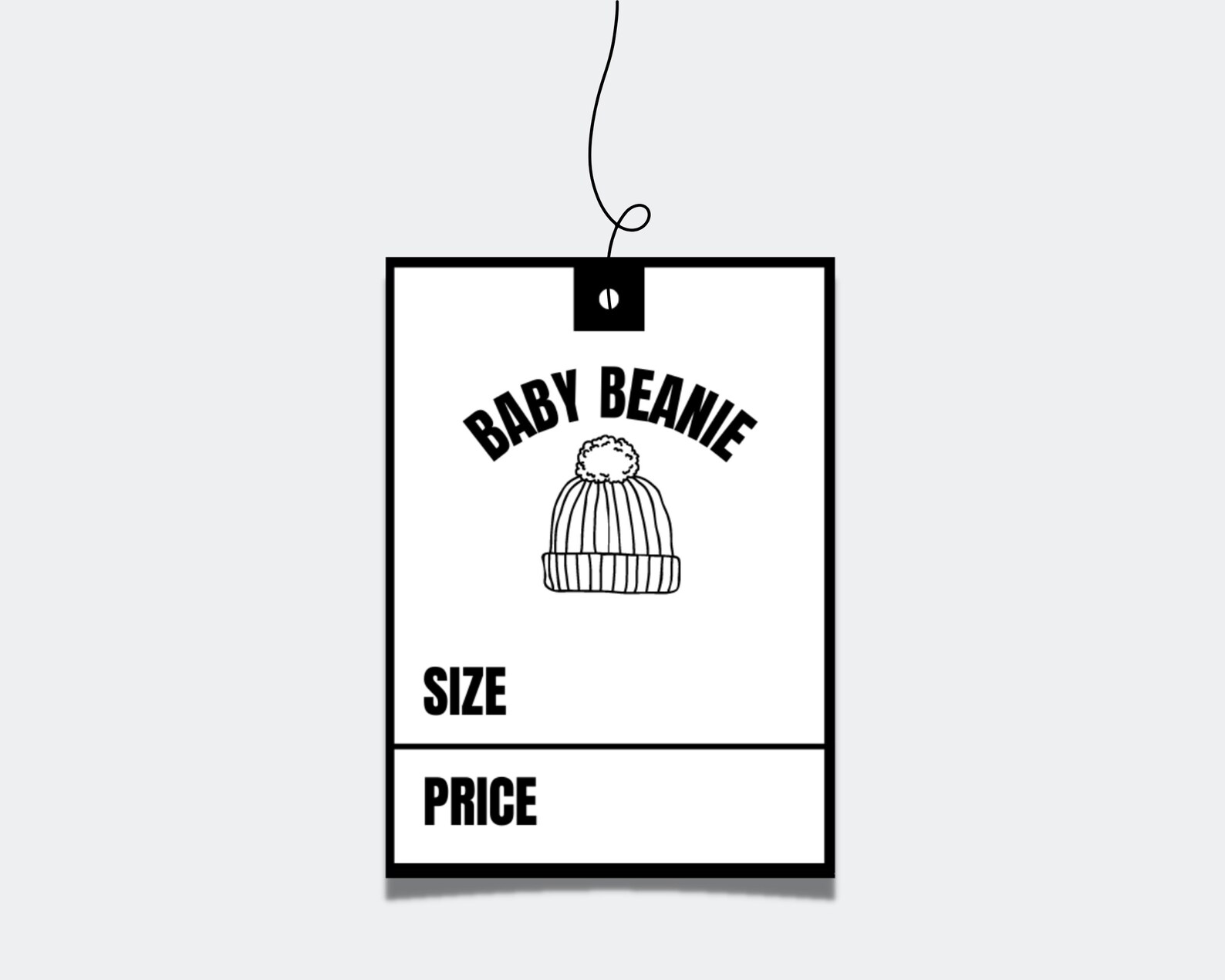 Printable Beanie Tags Packaging for Crochet Hats Printable - Etsy