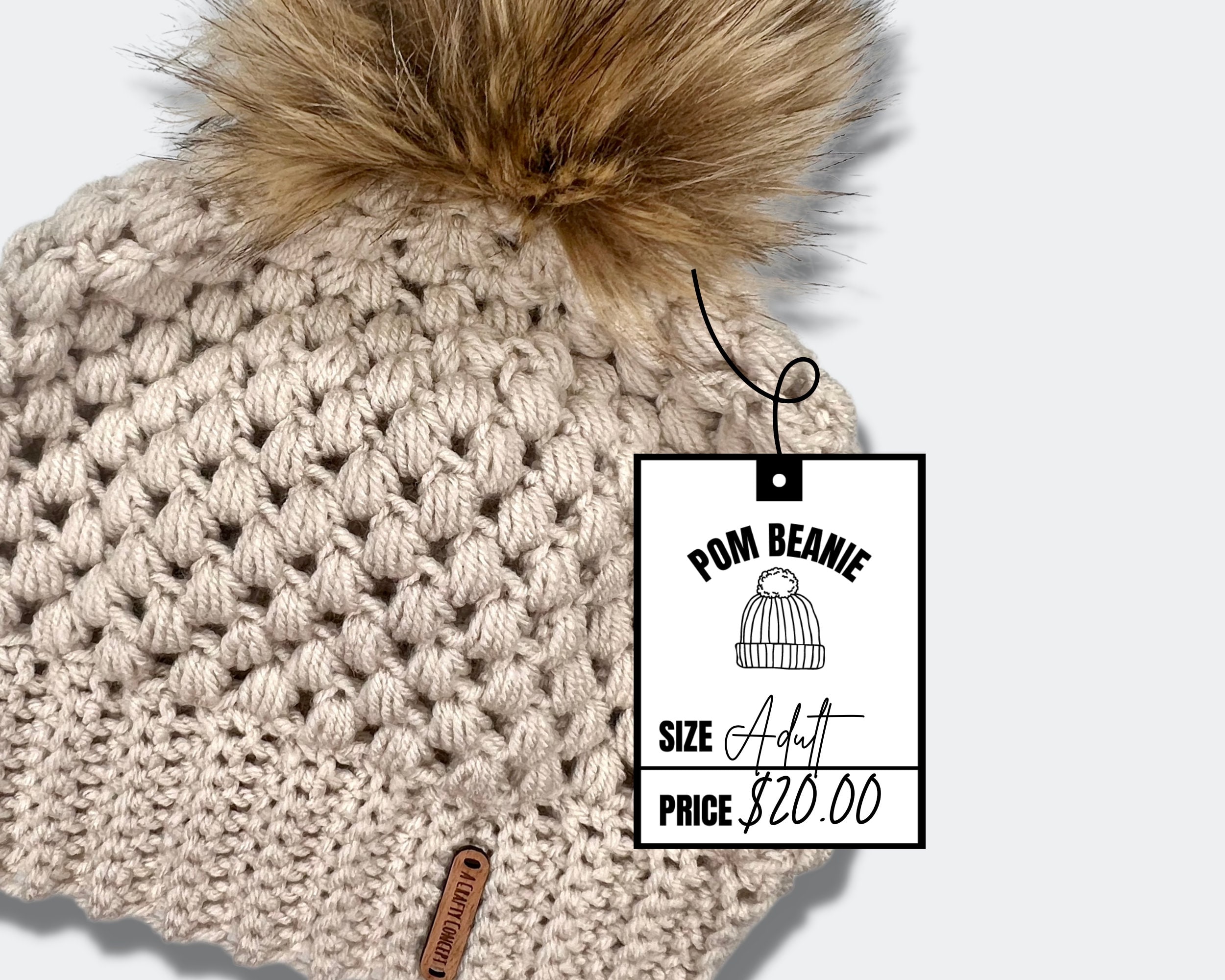 Closed Claire Beanie Tags