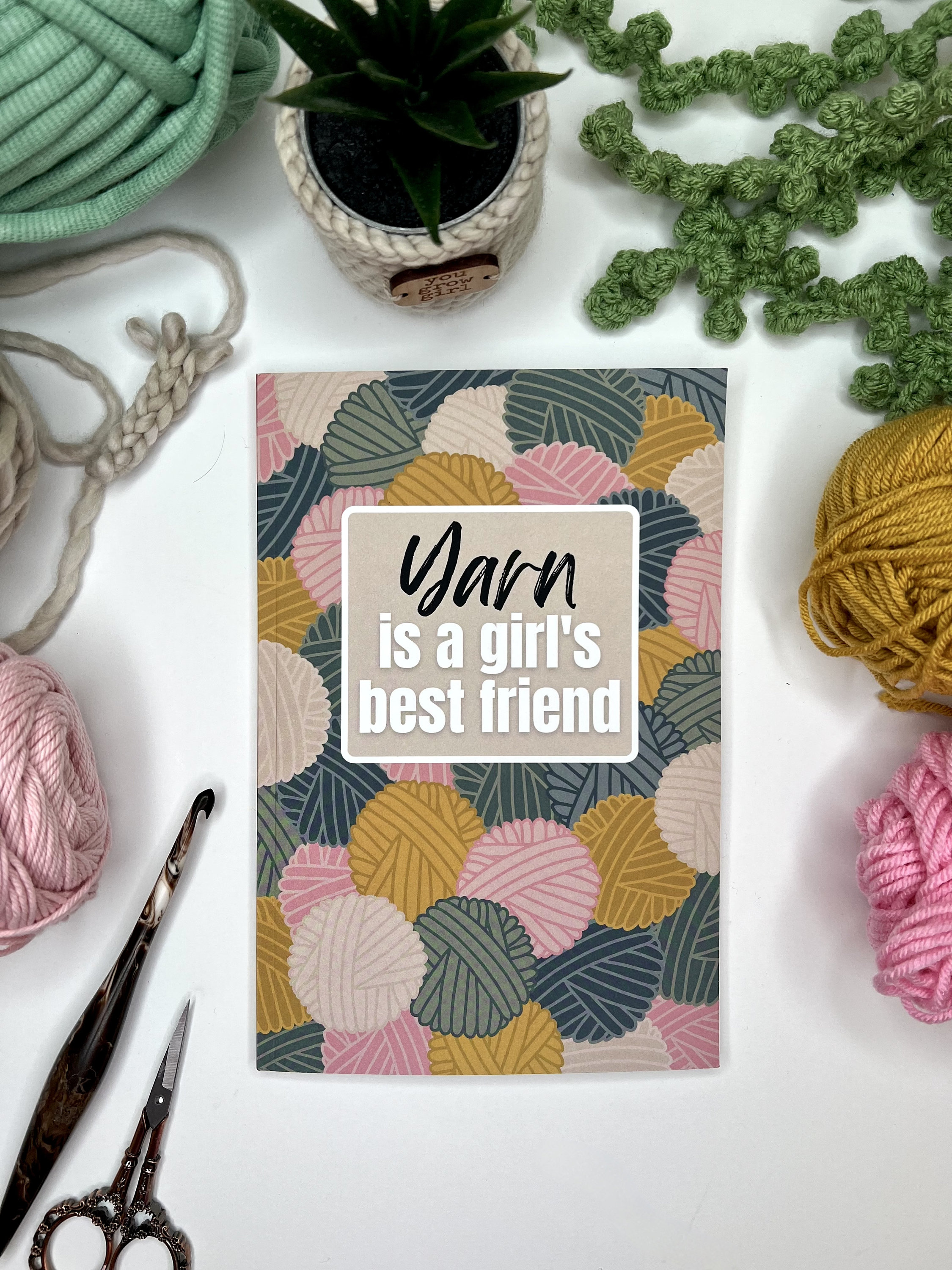 Yarn is A Girls Best Friend Notebook Yarn Notebook Blank - Etsy