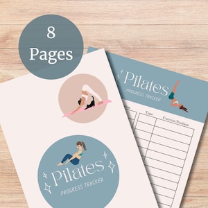 Pilates Journal Tracker Printable Pilates Planner Fitness Plan Tracker ...