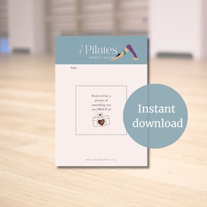 Pilates Journal Tracker Printable Pilates Planner Fitness Plan Tracker ...