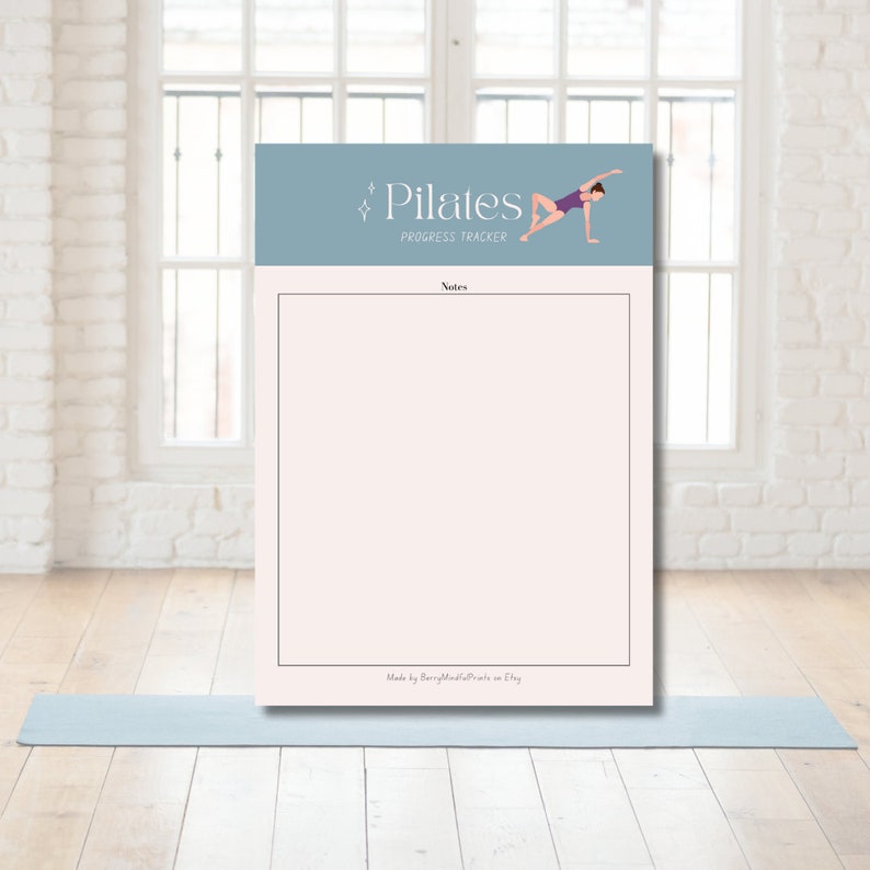Pilates Journal Tracker Printable Pilates Planner Fitness Plan Tracker ...