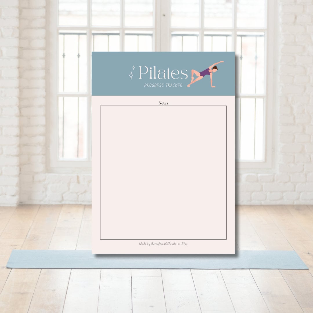 Pilates Journal Tracker Printable Pilates Planner Fitness Plan Tracker ...