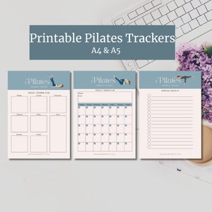 Pilates Journal Tracker Printable Pilates Planner Fitness Plan Tracker ...