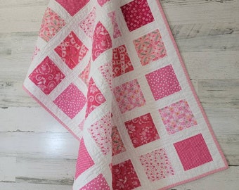 Pink Baby Girl Quilt | Etsy