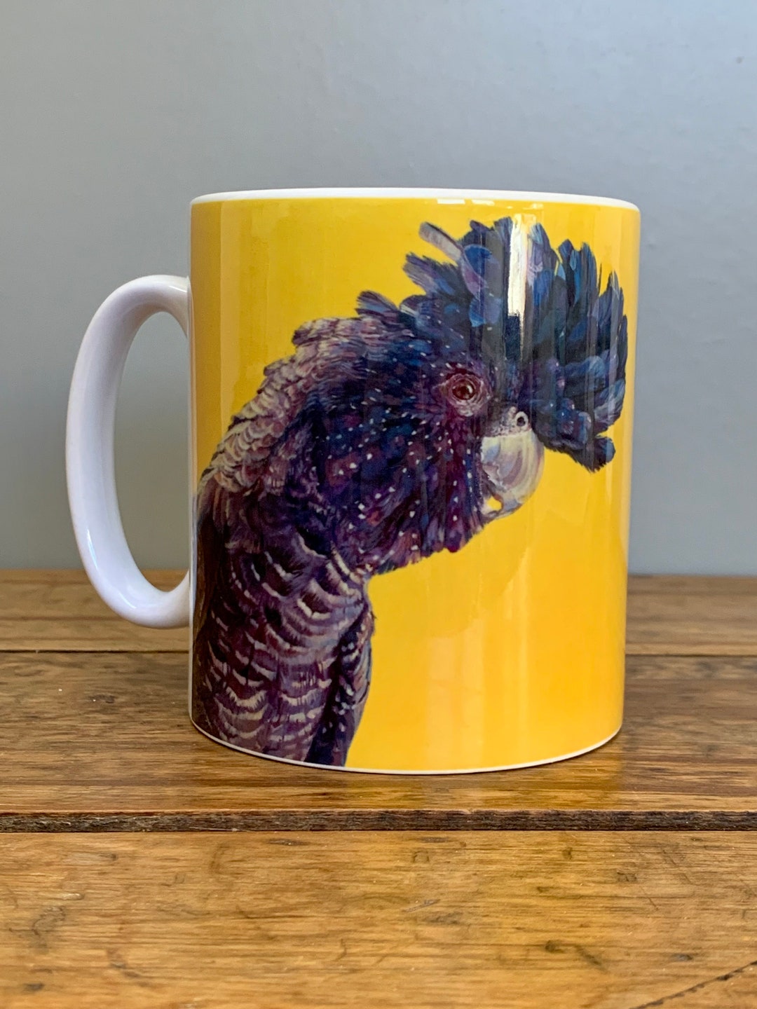 Black Cockatoo Mug Red Tailed Black Cockatoo Cockatoo T Etsy