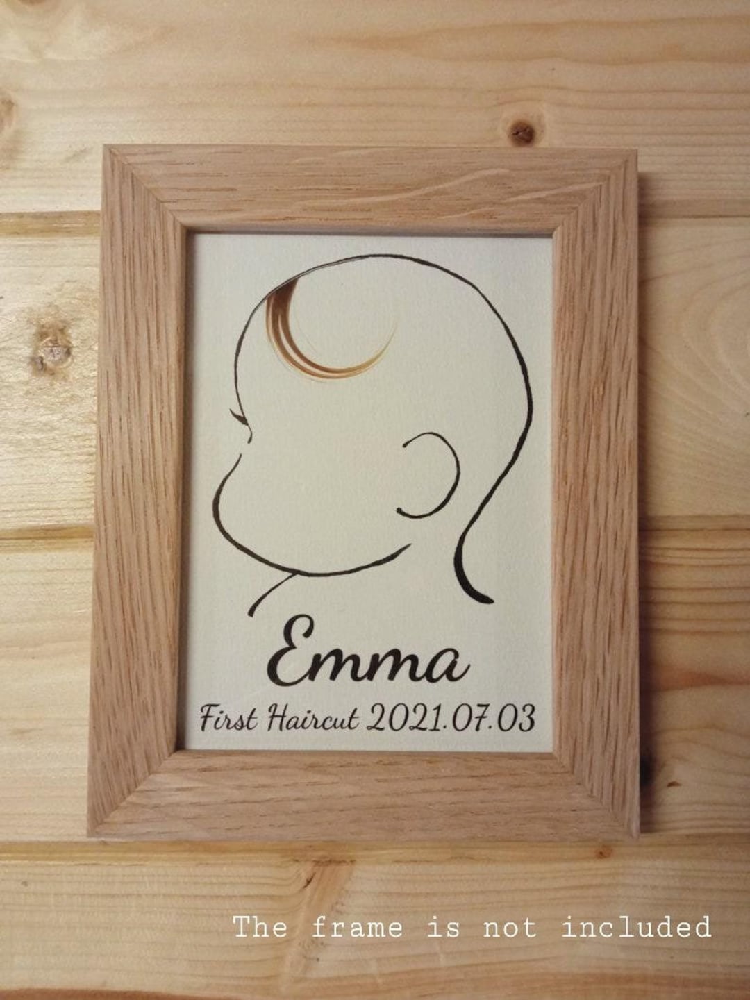 Custom Baby Gift, First Hair, Baby Room Decor, Toddler Room Decor ...
