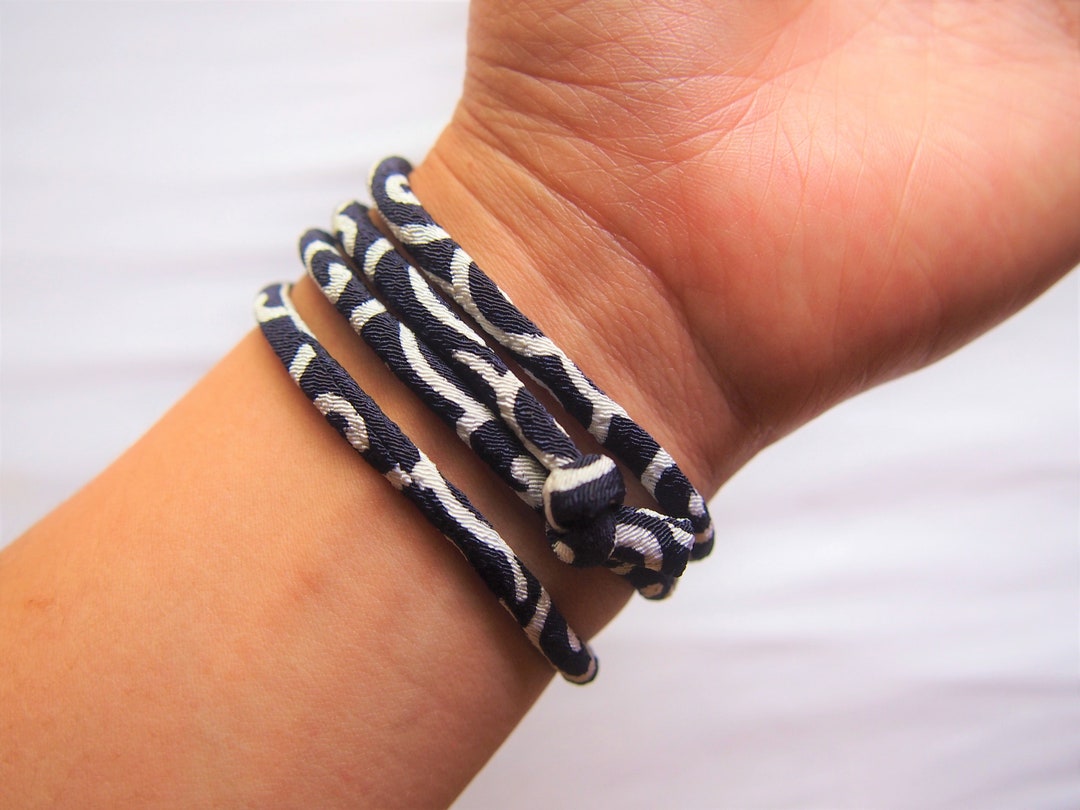 Kimono Fabric Wrap Bracelet, Japanese Choker Necklace, Jewelry - Etsy