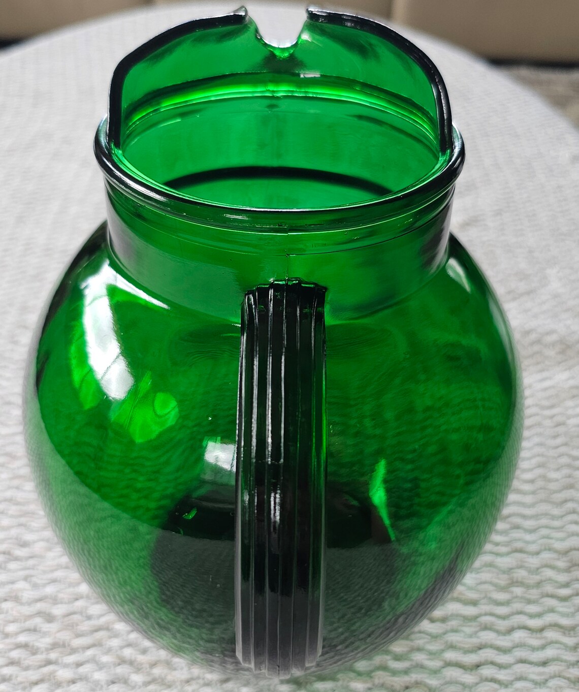 Forest Green, Glass 3 Quart Water Pitcher by Anchor Hocking - Etsy