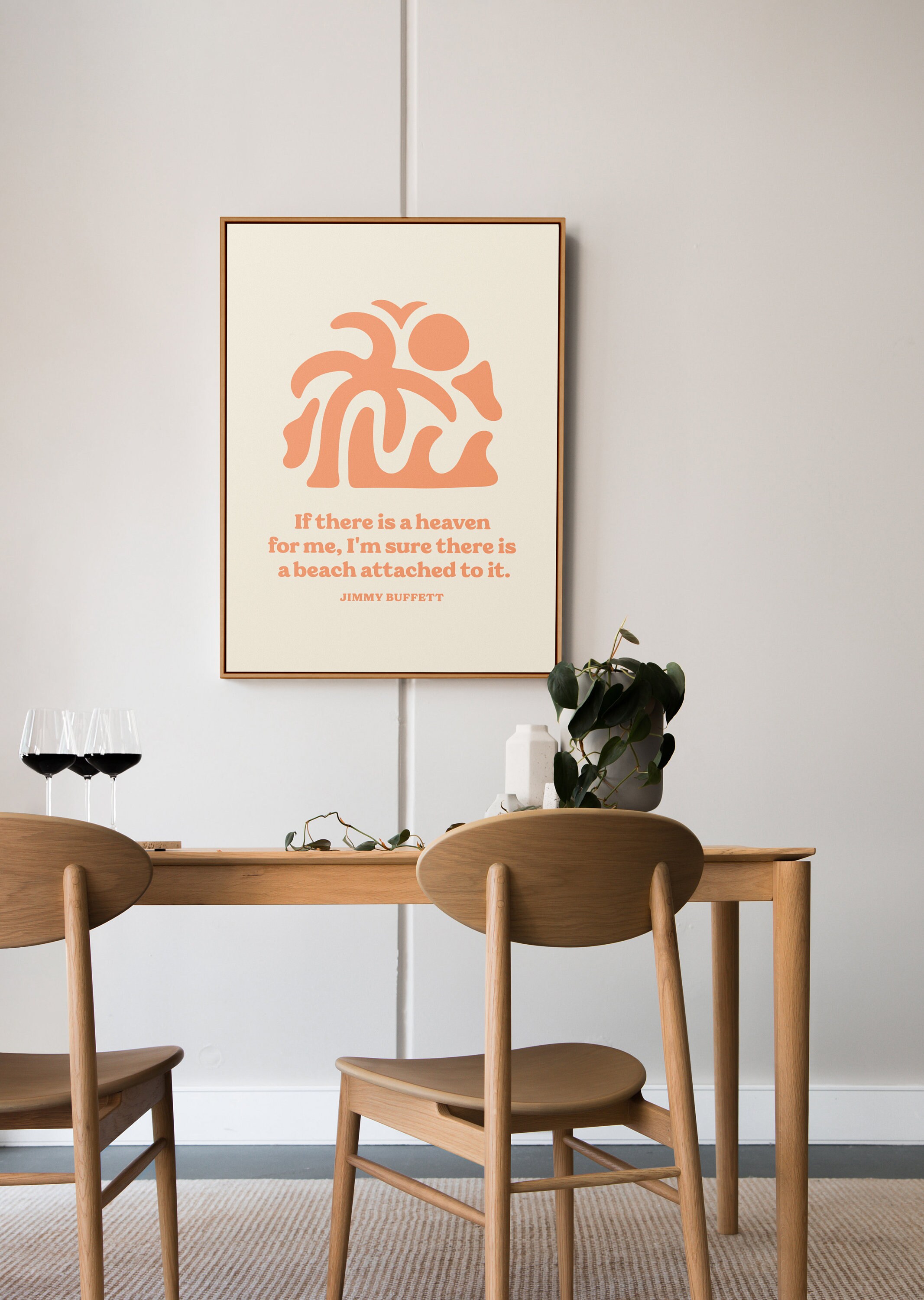 Jimmy Buffett Quote Print Coral | Digital Download | Home Decor | Boho ...