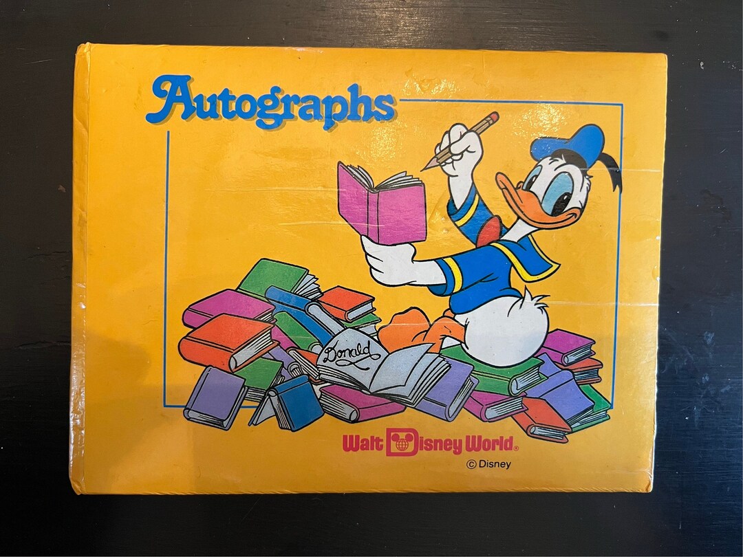 1980s Disney World Autograph Book - Etsy