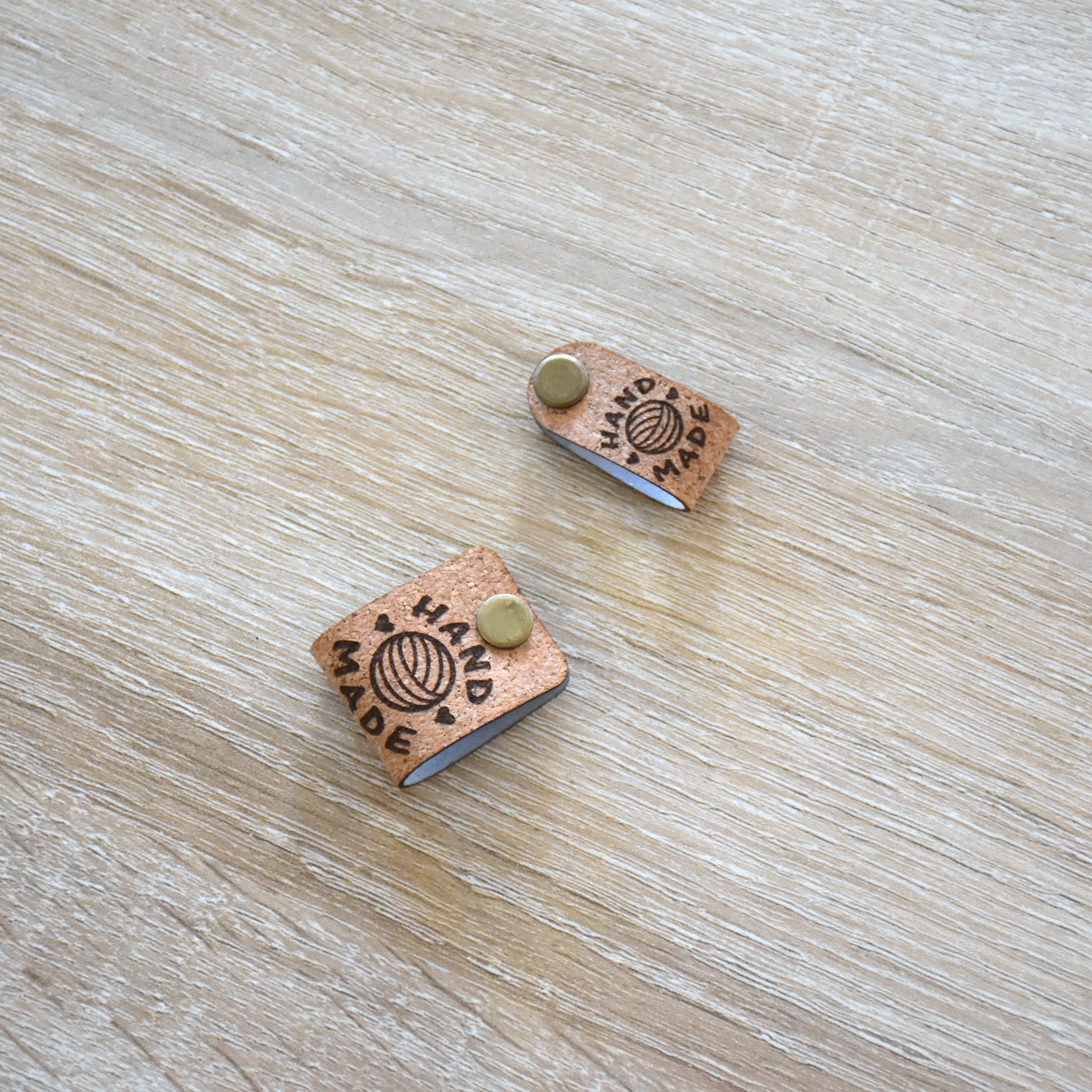 20 Pcs Laser Engraved Knitwear Rivet Tags, Clothing Tags, Handmade Tags ...