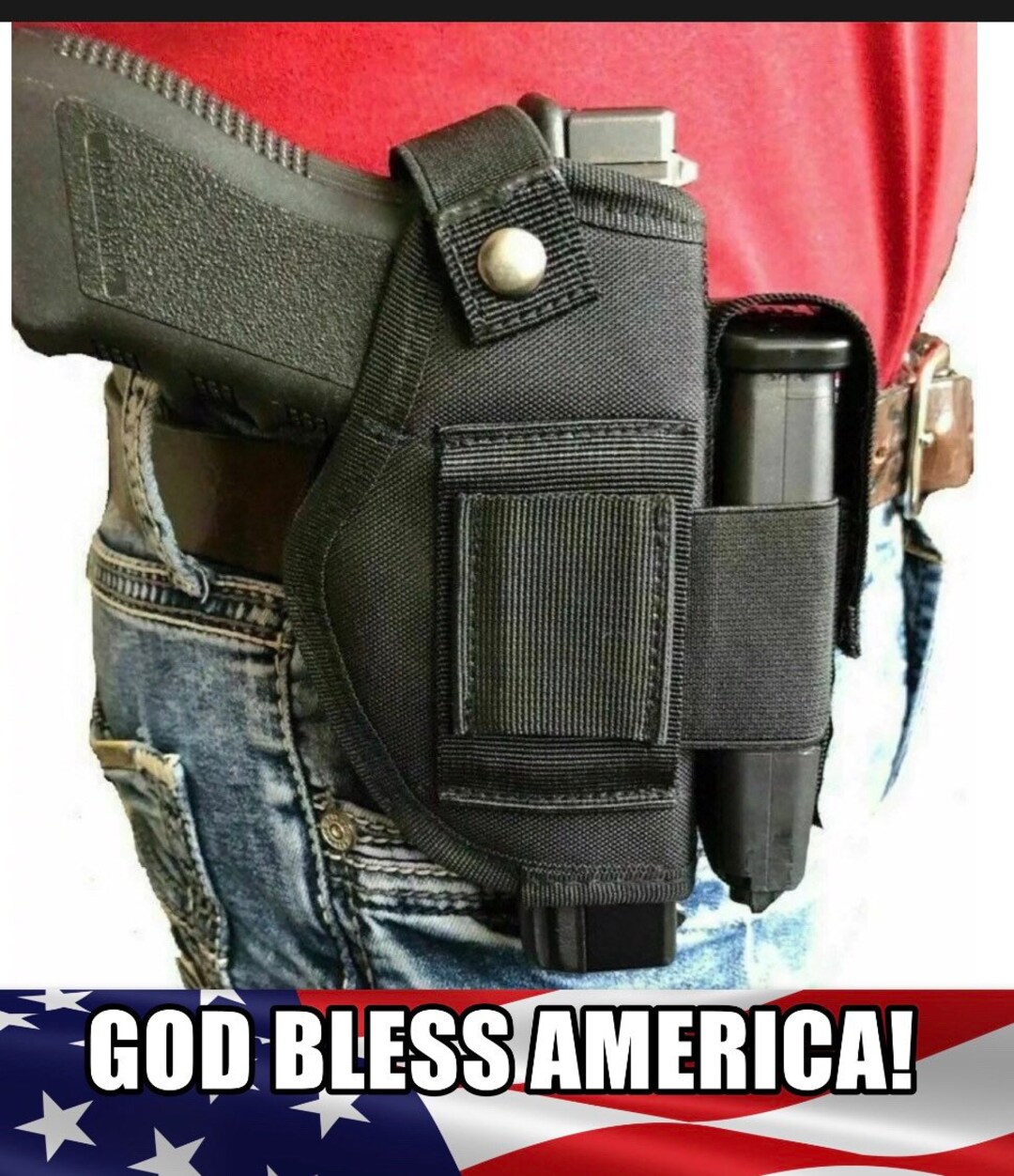 Universal Tactical Gun Holster With Mag Pouch Concealed Carry Pistol - Etsy