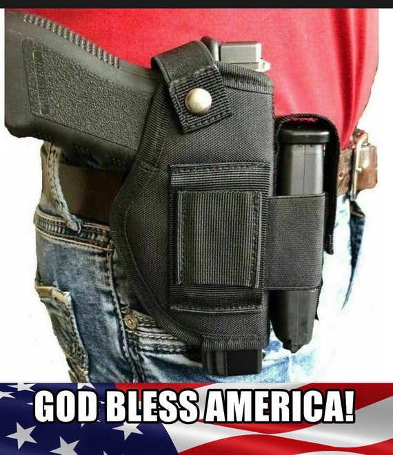 Universal Tactical Gun Holster With Mag Pouch Concealed Carry - Etsy