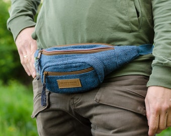 Quilted Leather Fannypack Belt Bag Money Belt