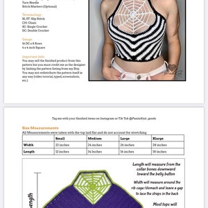 PATTERN | the Spiderweb Top Crochet Pattern - Etsy
