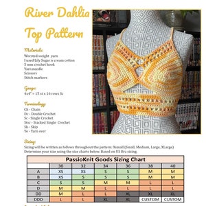 PATTERN | the River Dahlia Top | Passioknit Goods Crochet - Etsy