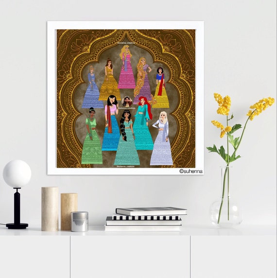 Disney Indian Art Disney Tinkerbell Theme Painting For School, For