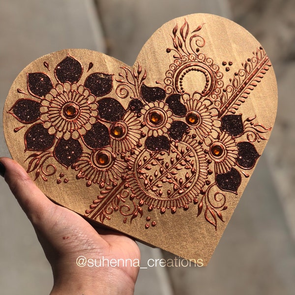 Henna Hearts - Etsy