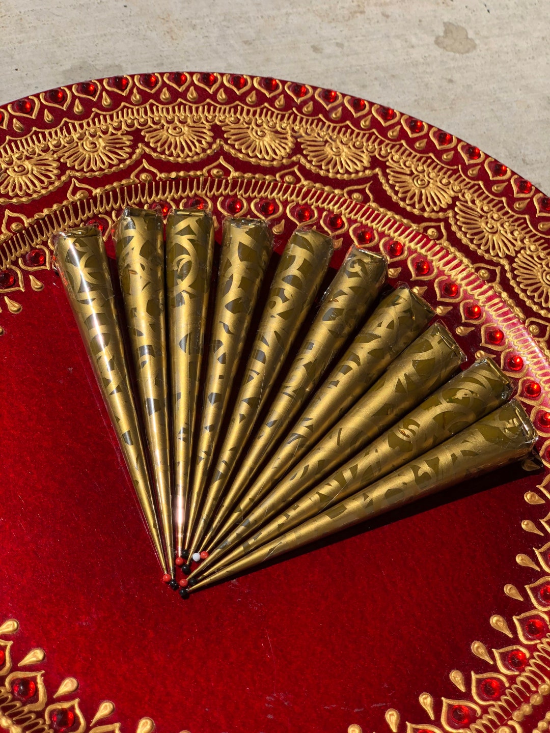 TEN HENNA CONES // All Natural, Hand Made Henna Cones // Henna Paste ...