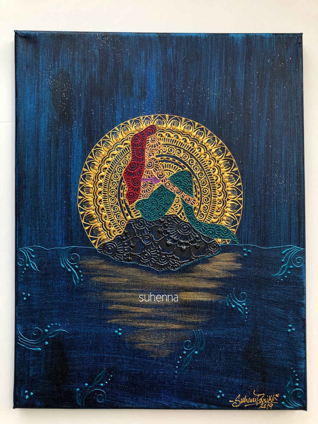 The Little Mermaid Henna Canvas // Ariel // Under the Sea // Disney ...