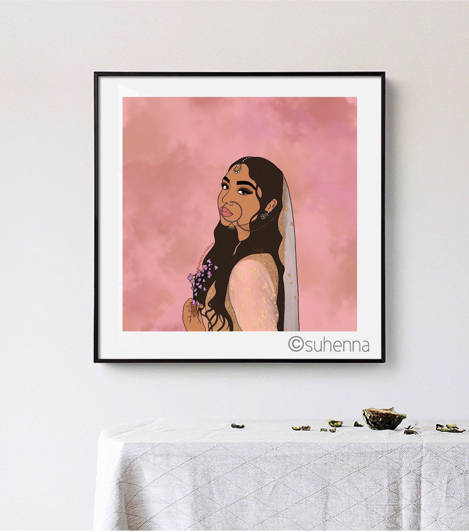 Sapno Ki Rani Art Print // Desi Art // Dreamy // Indian Art // | Etsy