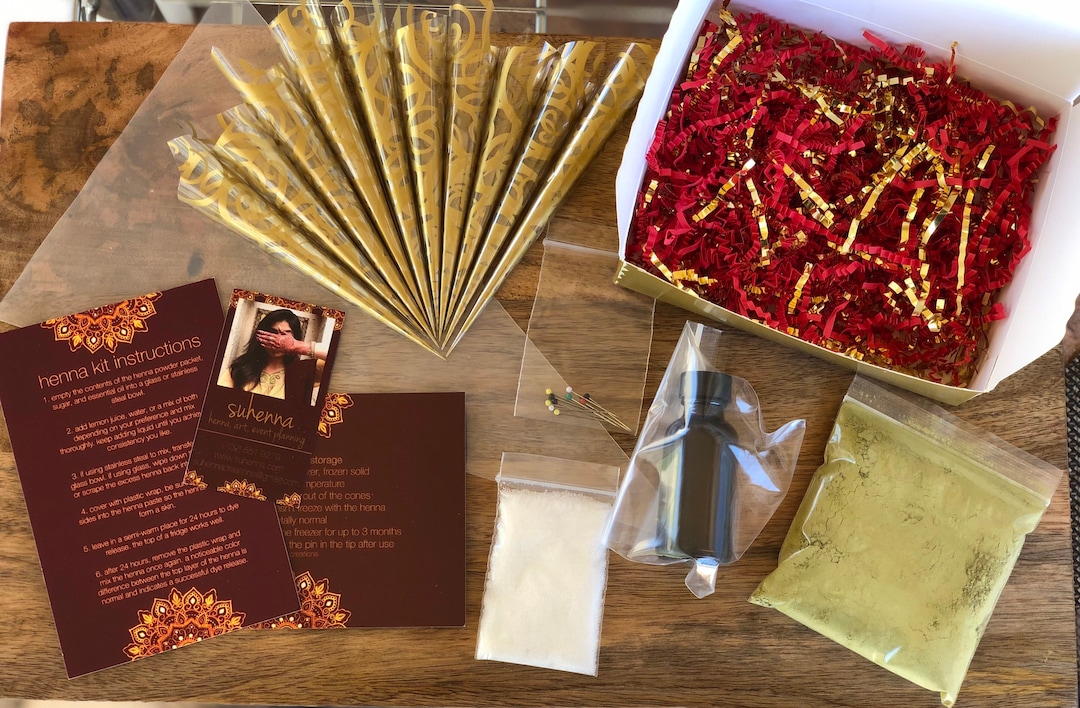 Diy Henna Kit // Fresh Henna / Mendhi / Mehndi / Mehndhi / Organic ...
