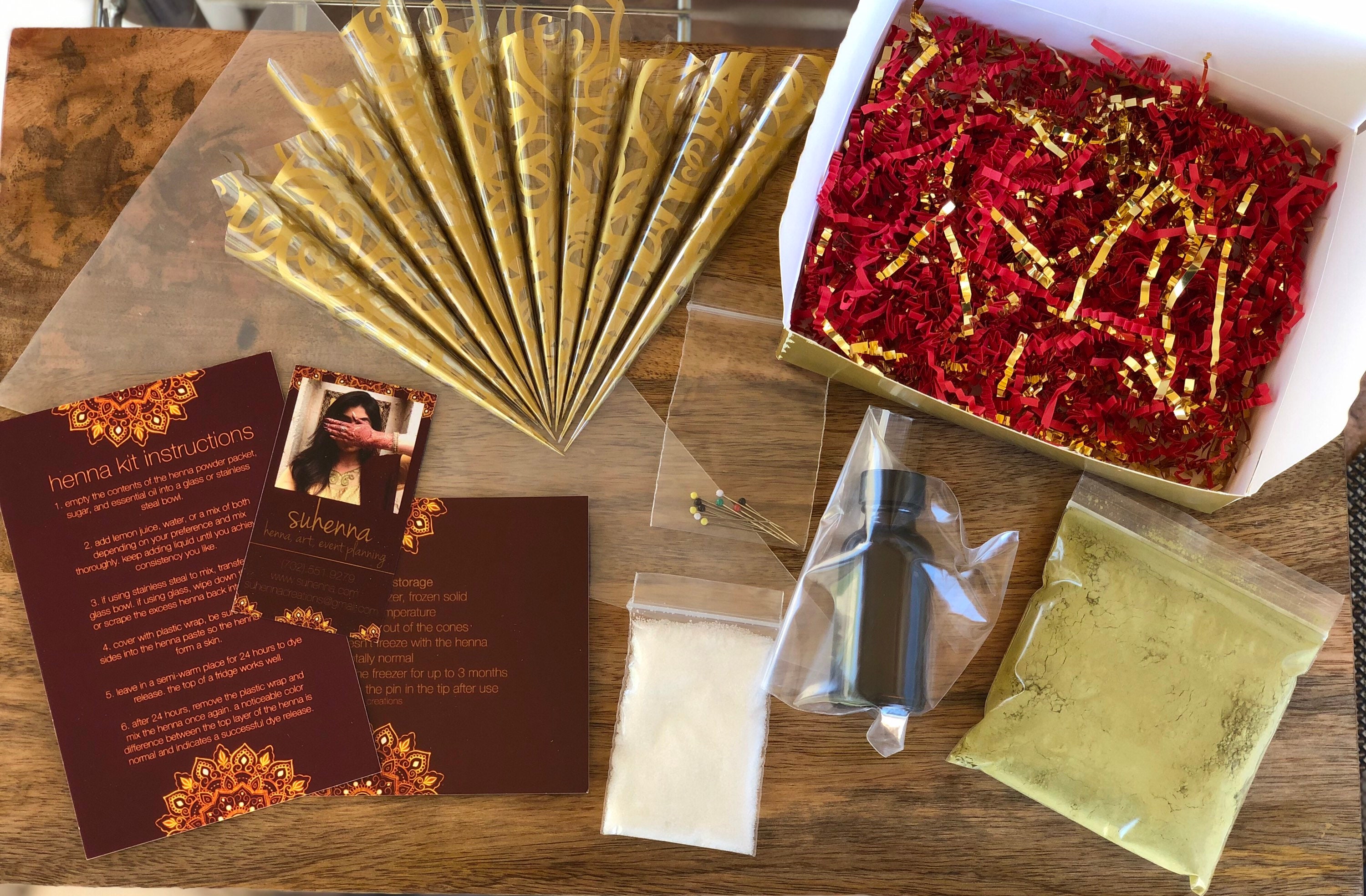 Diy Henna Kit // Fresh Henna / Mendhi / Mehndi / Mehndhi / | Etsy