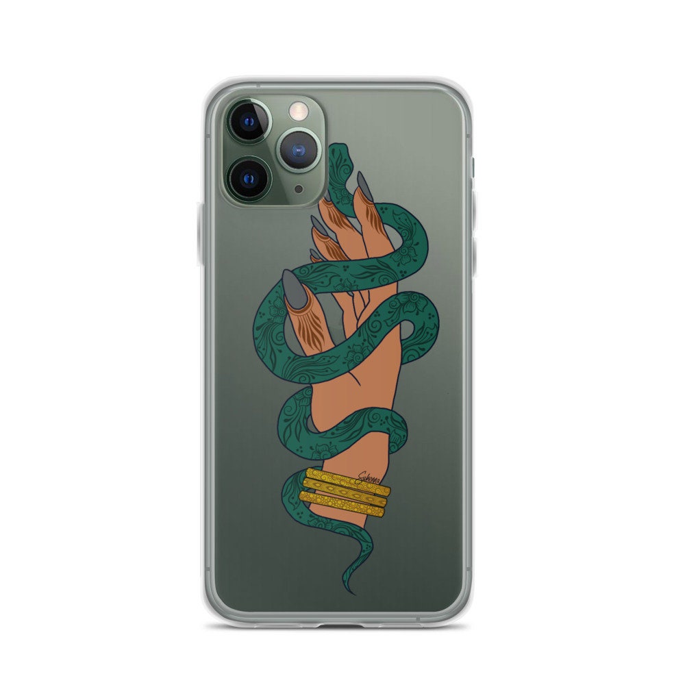 Didi's New Friend Iphone Case // Snake // Desi // Brown // | Etsy