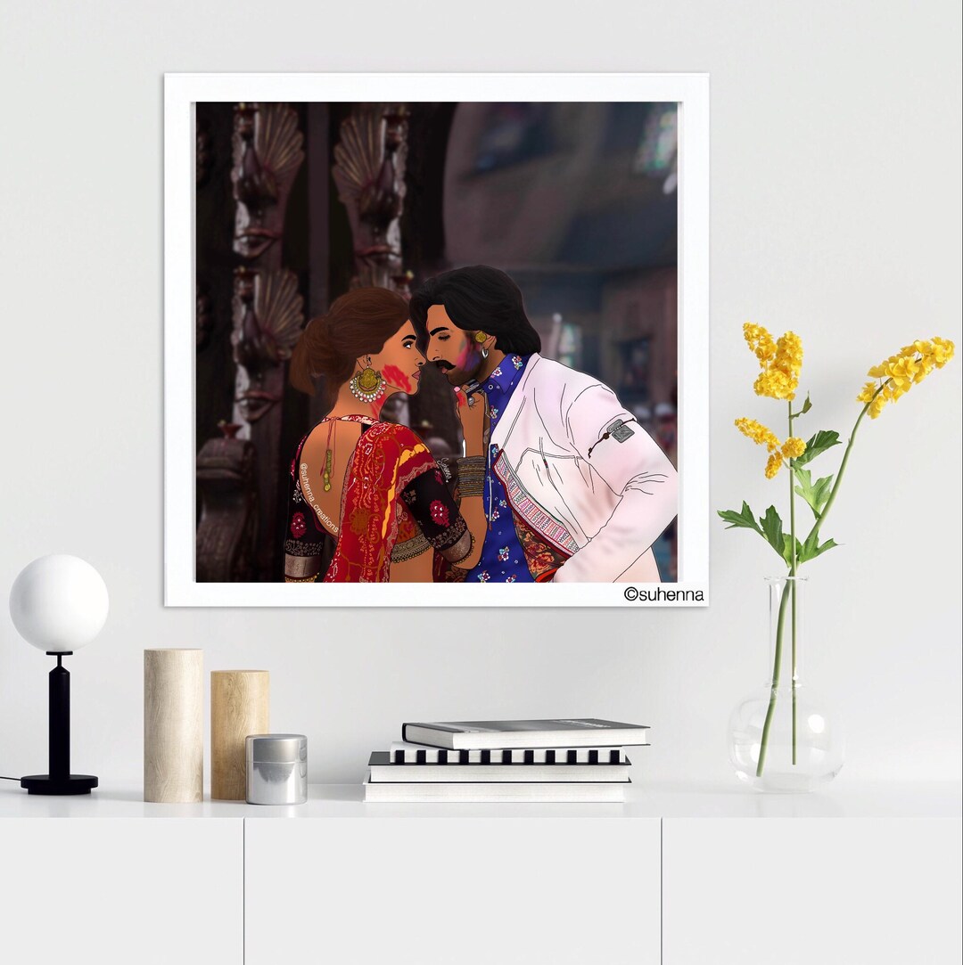Lahu Munh Lag Gaya Art Print // Ramleela // Bollywood // Desi Art - Etsy
