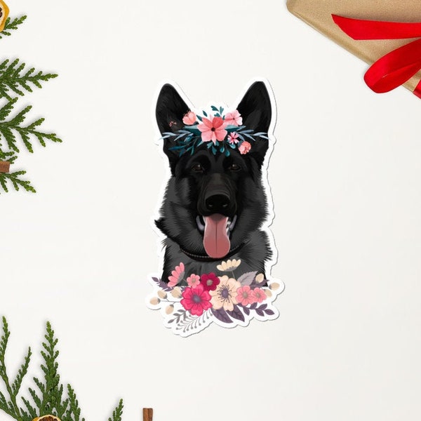 Black German Shepherd Stickers - Etsy