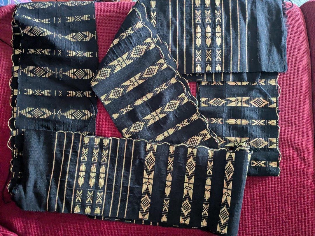 Vintage Handmade African Mandjak Fabric Strip - Etsy
