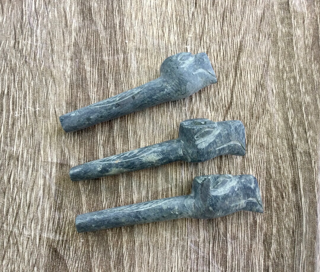 Ceremonial Shamanic Pipes, Handcarved Tobacco Pipe, Small Condor Stone ...