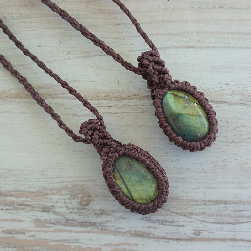 Macrame Necklace - Etsy