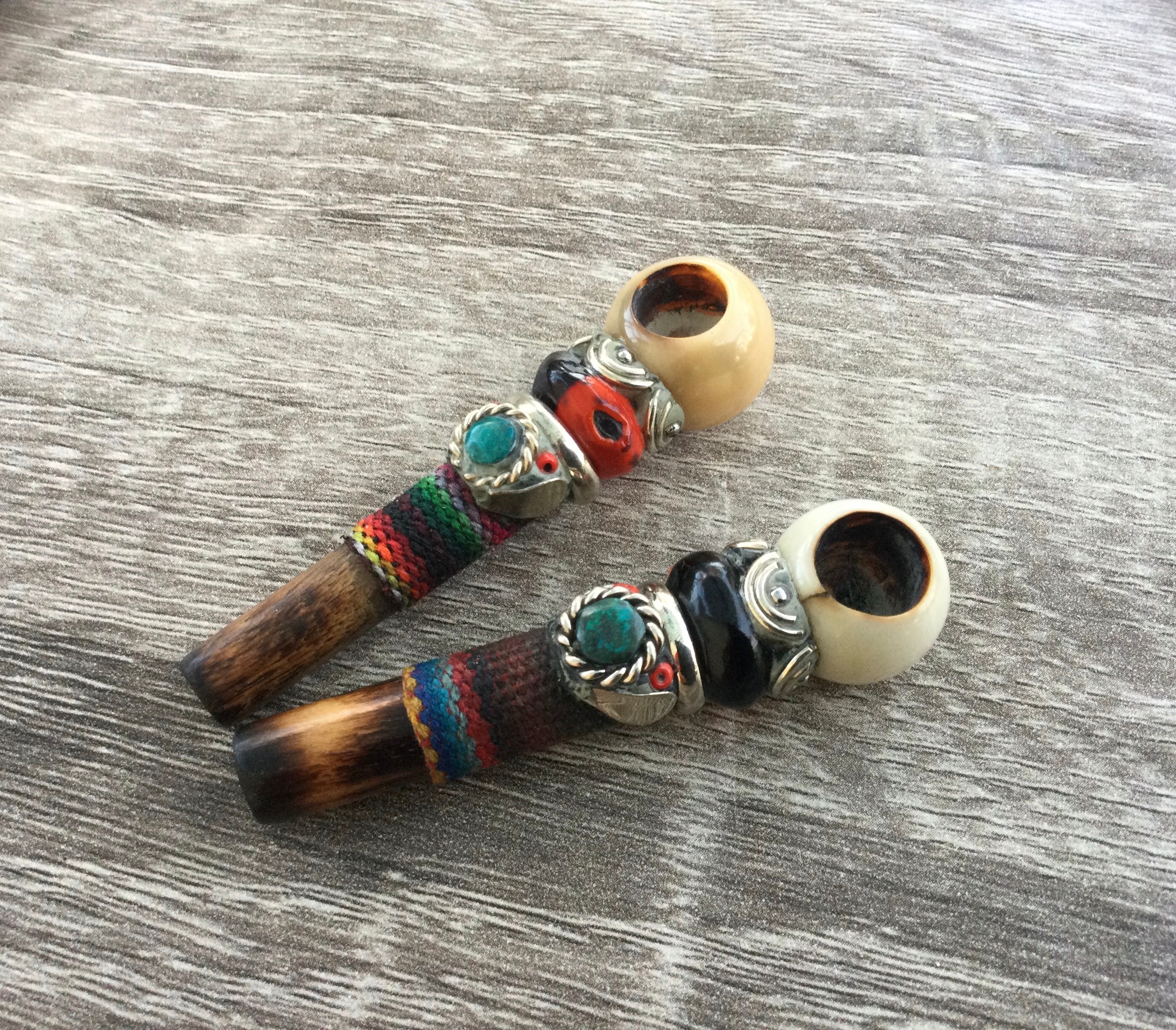Shaman Small Pipe Ritual Ceremony Shamanic Pipe Small - Etsy
