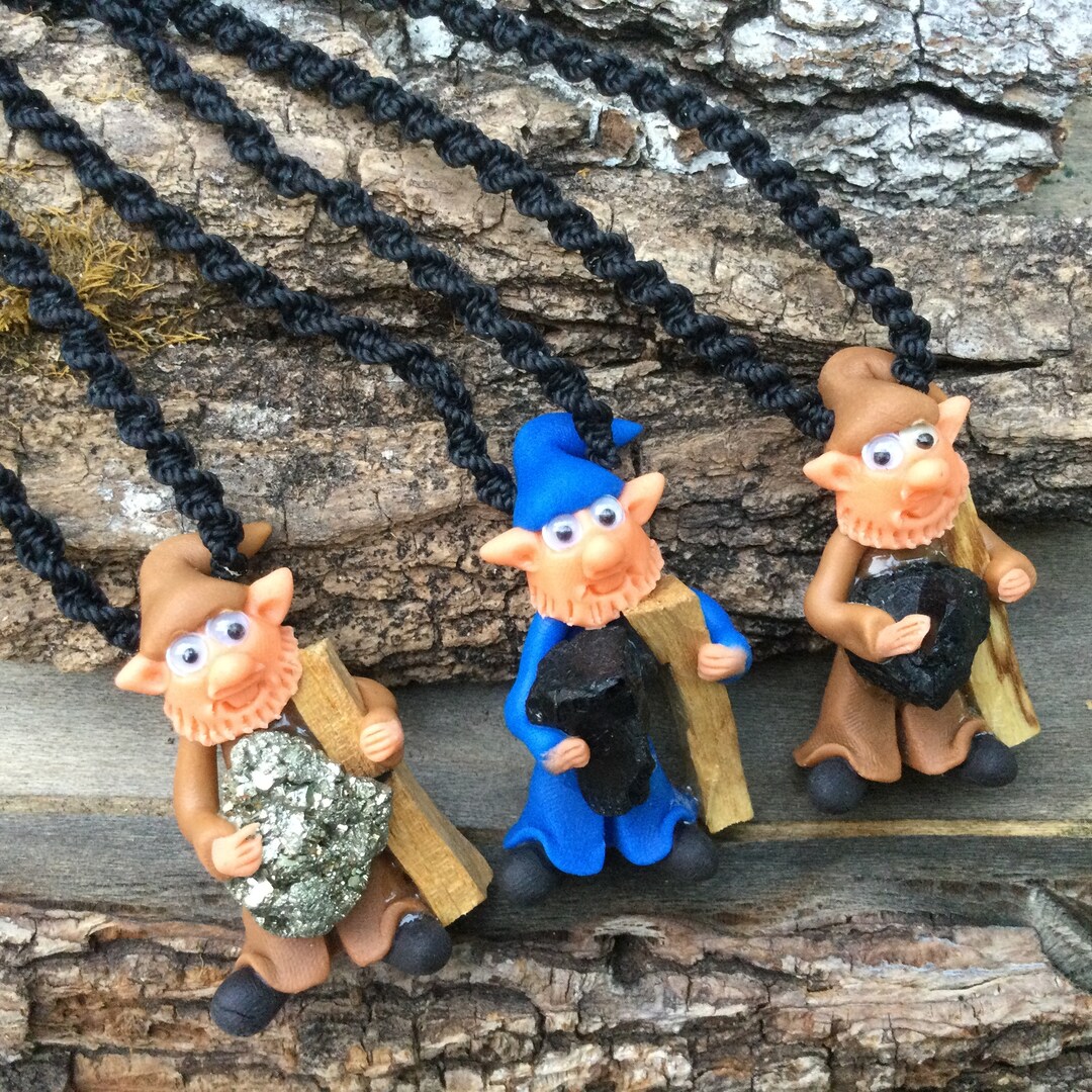 Elf Pendant Necklace, Magical Elf Crystal Pendant, Polymer Clay Pendant ...