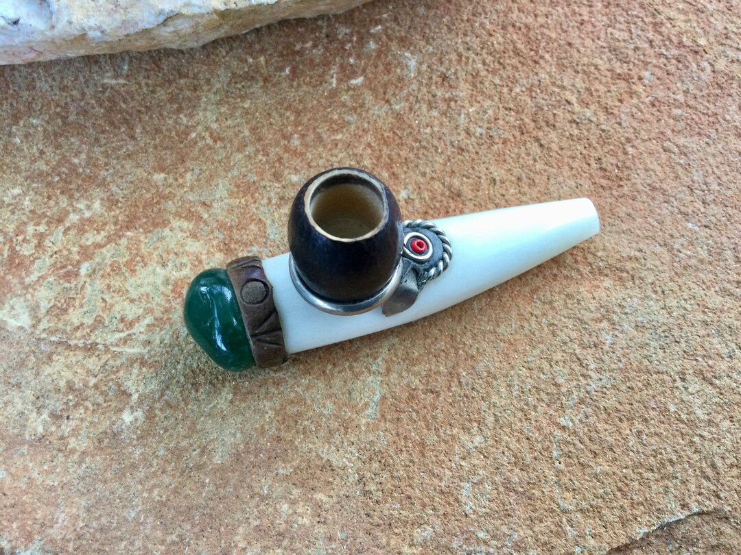 Bone Smoking Pipe, Tiny Smoking Pocket Pipe, Shaman Sacred Pipe - Etsy