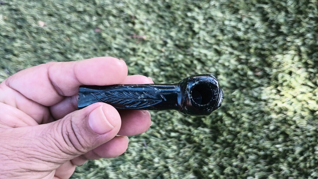 Hand-carved Smoking Pipe, Shaman Stone Pipe, Ritual Ceremony Pipe, Gift ...