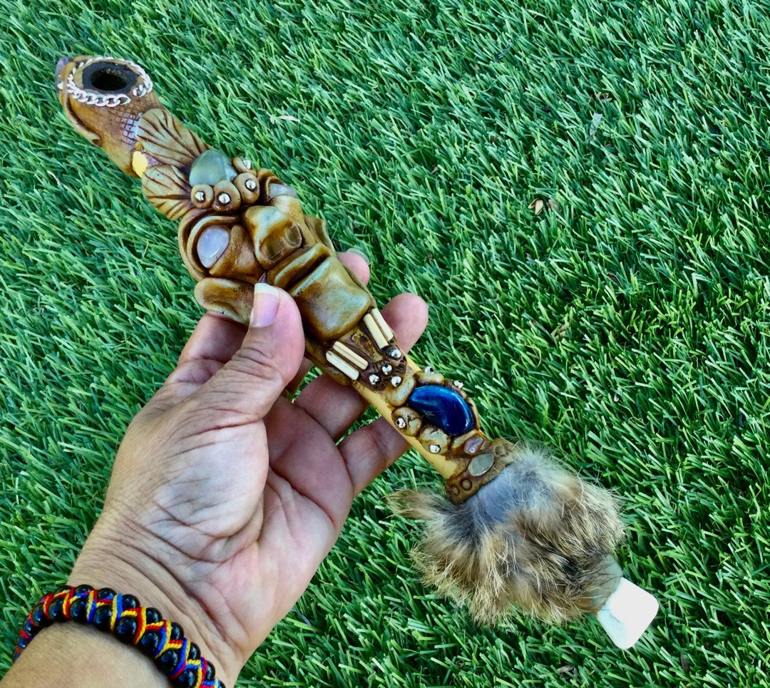 Shaman Smoking Pipe Ritual Ceremony Shamanic Pipe Smoking - Etsy