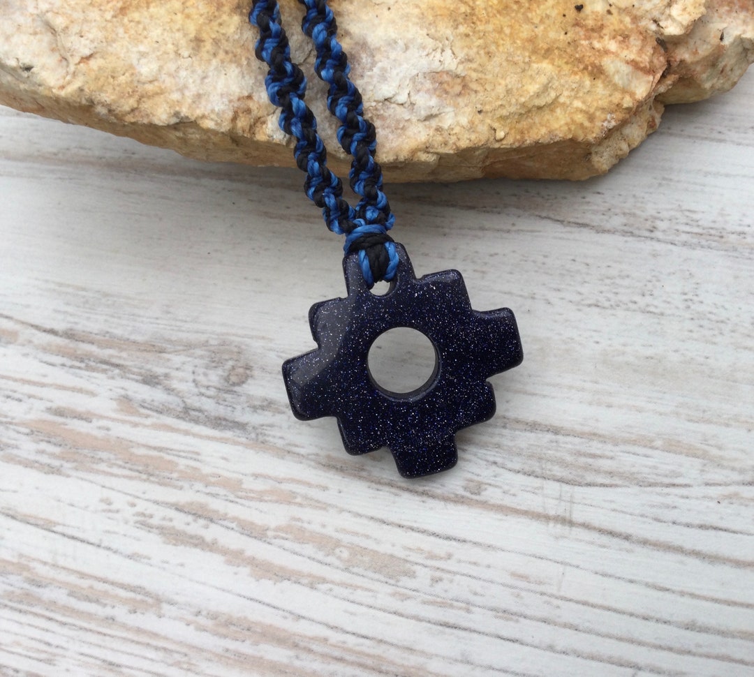 Inca Cross Pendant Necklace, Soap Stone Carved Pendant, Good Luck ...
