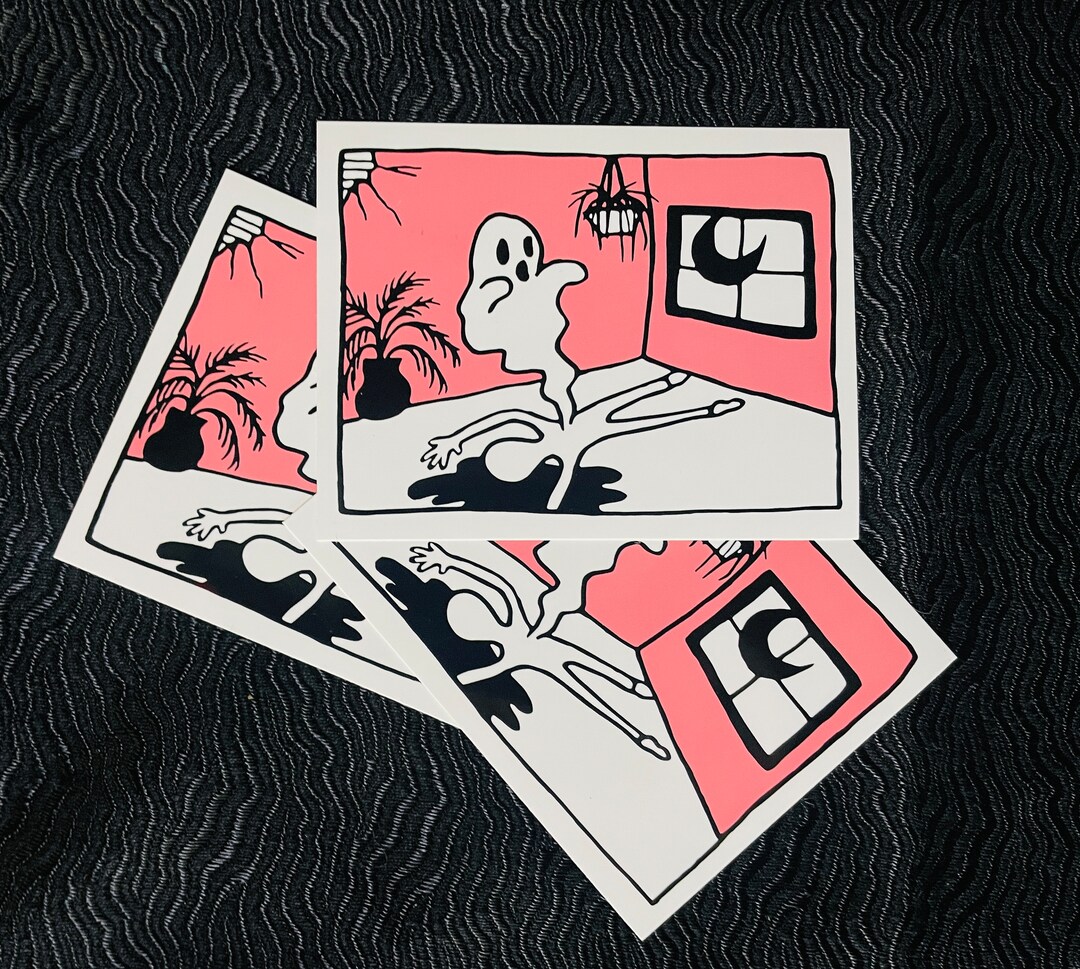 Haunt Yourself Aka Pink/ghost Sticker Pack of 3 - Etsy