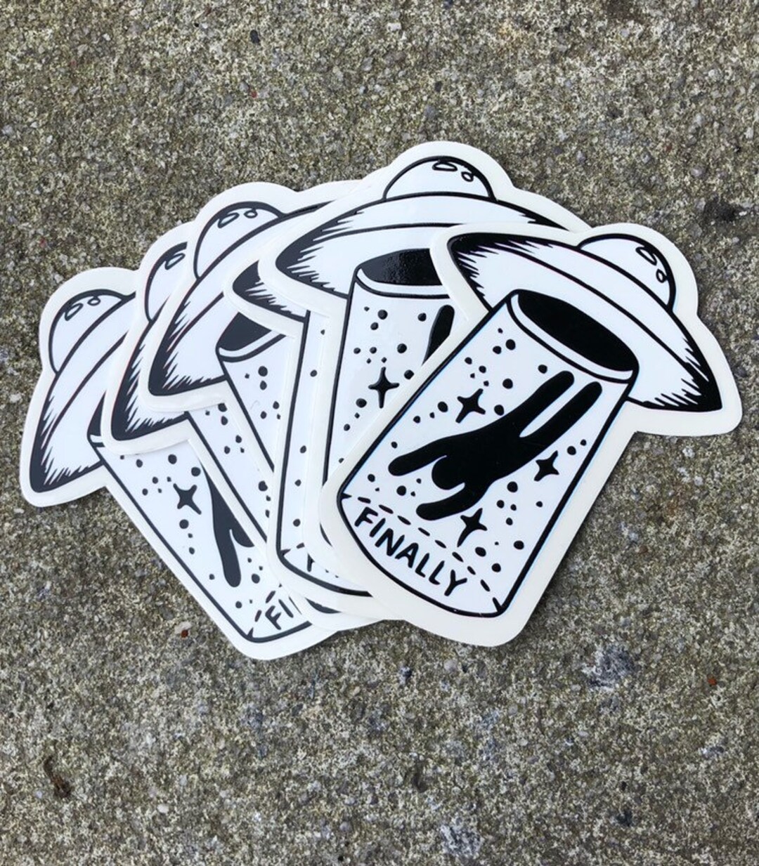 Finally UFO Stickers (2 Pk) - Etsy