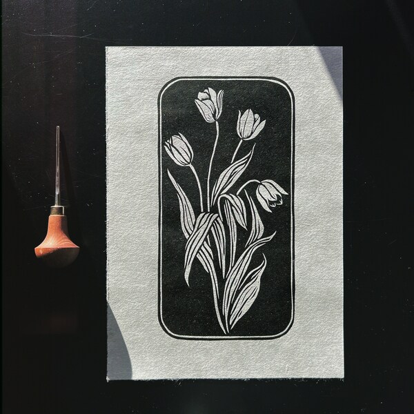 Linocut - Etsy